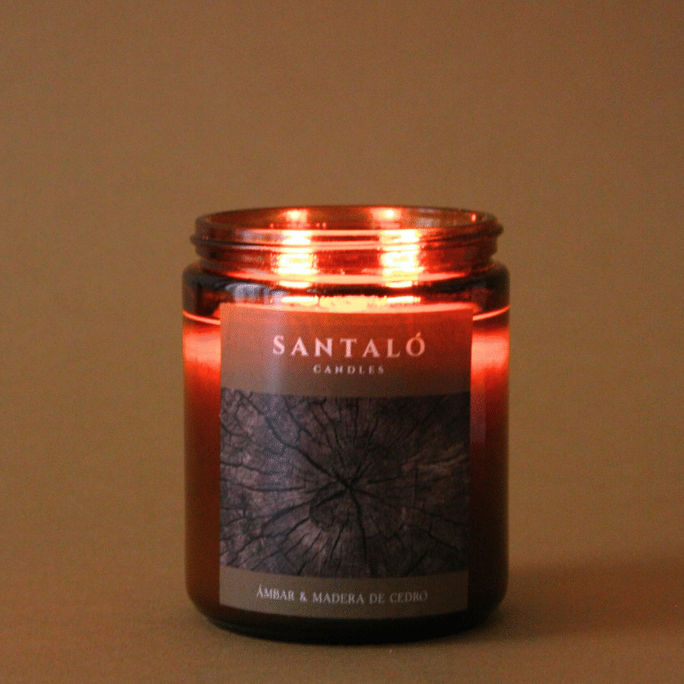 Vela Aromática Ámbar y Madera de Cedro